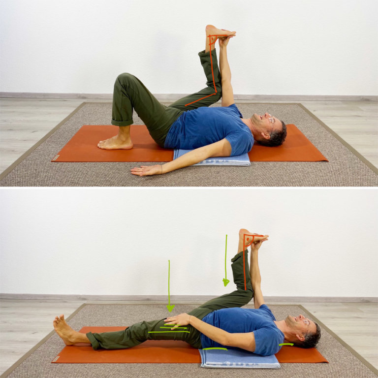 Hohlkreuz wegtrainieren - 4 Yoga Übungen die garantiert helfen